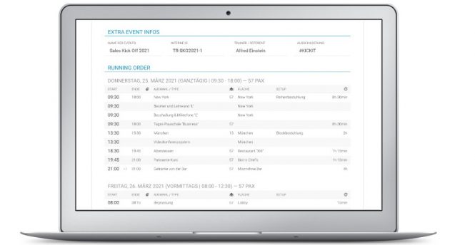 Eventmachine: Neue Automatisierung für Event-Ablaufpläne