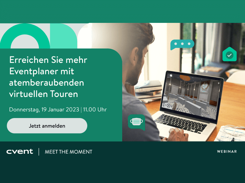 Neu! Cvent Produkt Demo-Webinar am 19. Januar 2023 | PREGAS